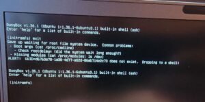 Fix the BusyBox Initramfs Boot Error in Linux Mint - IronCabin